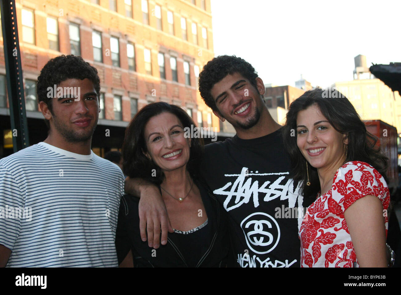 Francesca Clemente and family Opening party of the DVF Store at 14th ...