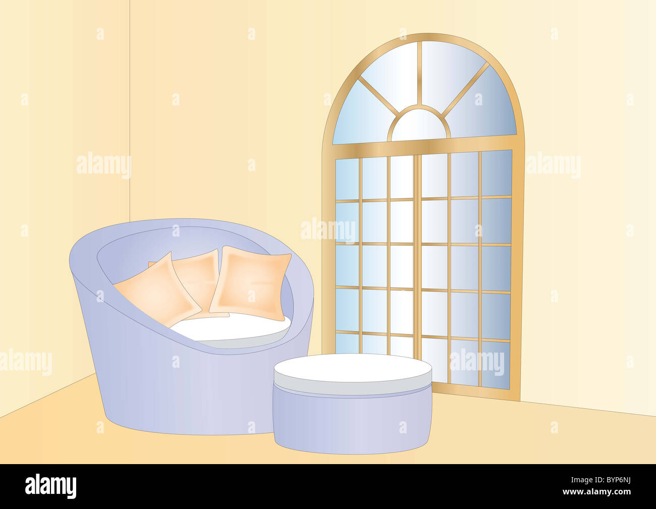 relaxing lounge and window Stock Photo - Alamy