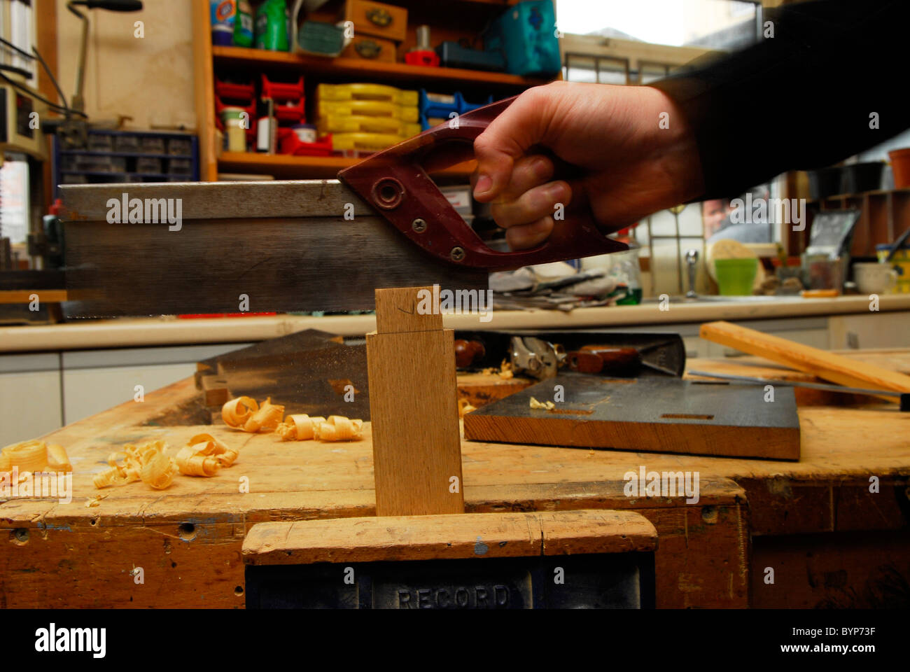 Through and through sawing hi-res stock photography and images - Alamy