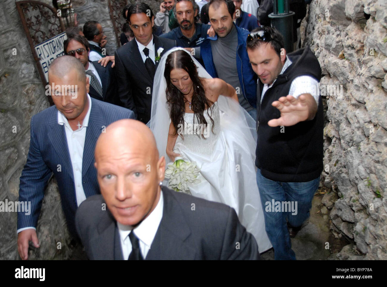A.C. Milan footballer Alessandro Nesta marries Gabriela Pagnozzi in the ...