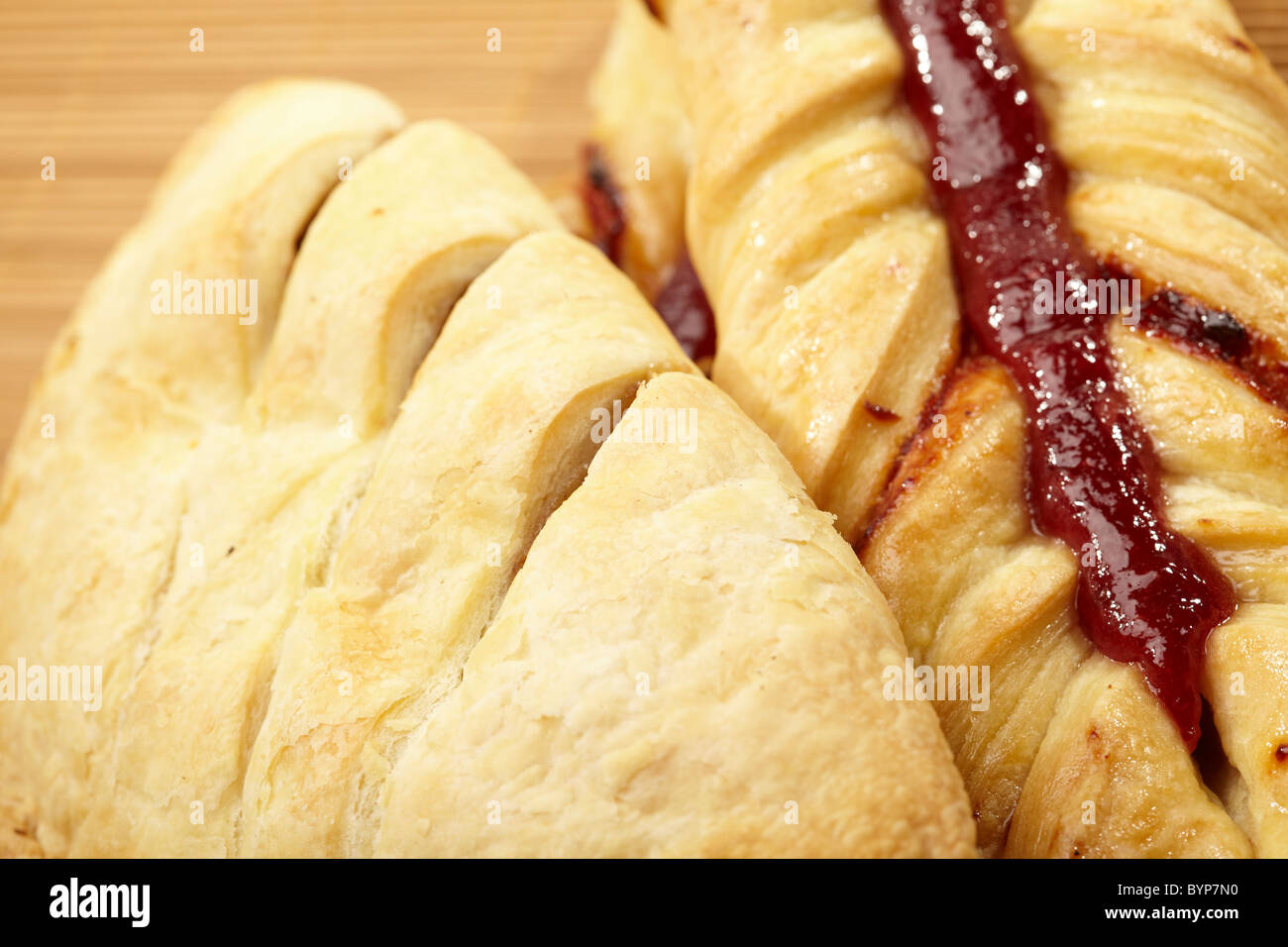 puff pastry with jam Stock Photo - Alamy
