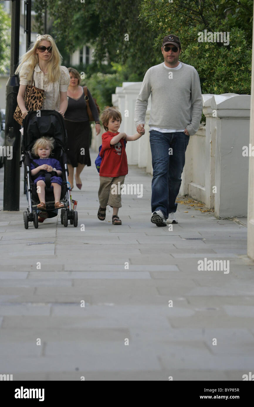 Claudia Schiffer and husband Matthew Vaughn take their children, Caspar ...