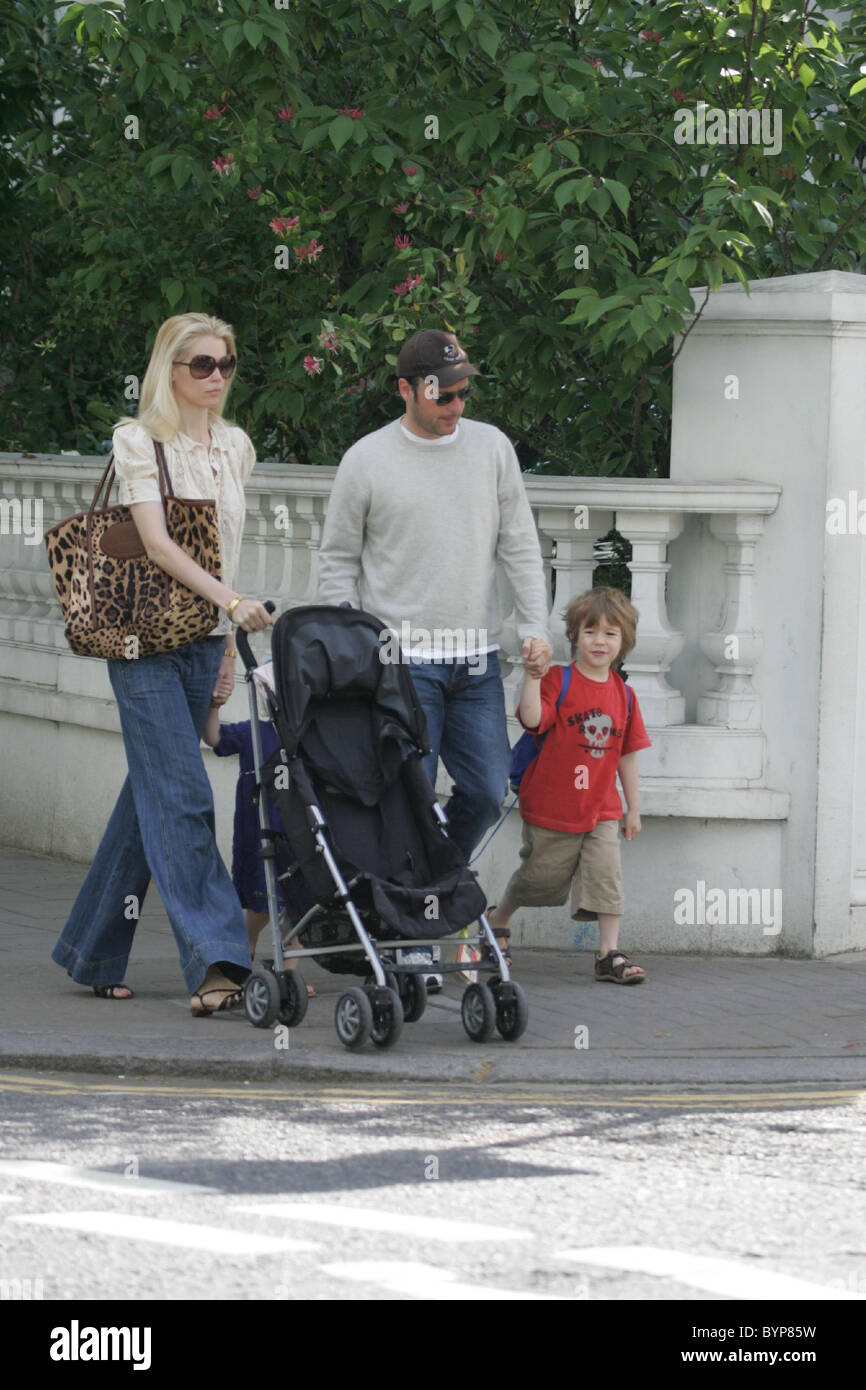Claudia Schiffer and husband Matthew Vaughn take their children, Caspar ...