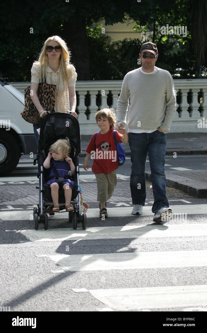Claudia Schiffer and husband Matthew Vaughn take their children, Caspar ...