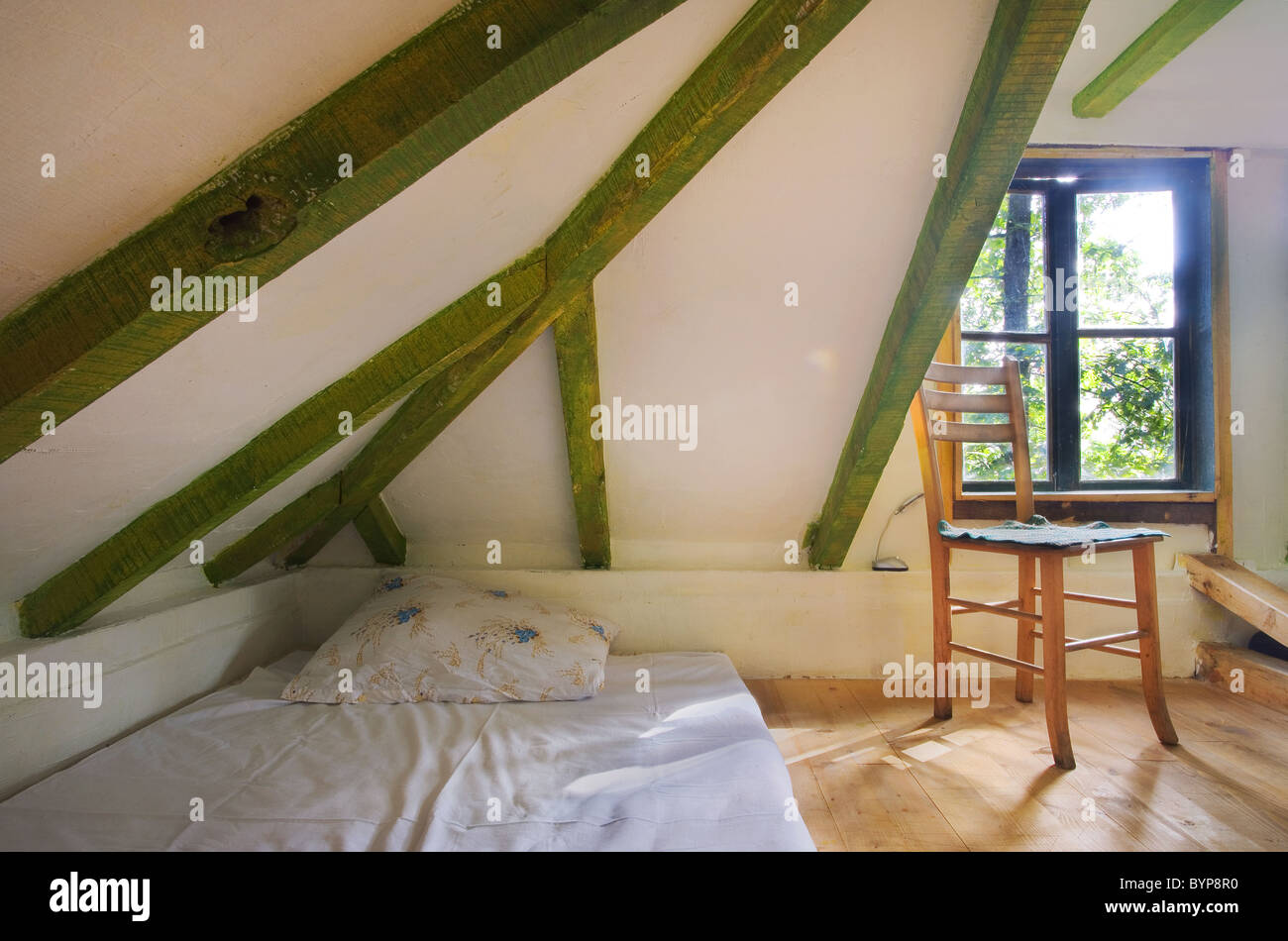 Serbian traditional architecture, interiors and exteriors of a wooden ...