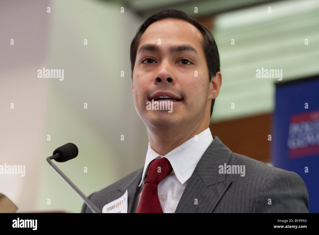 Julian Castro, mayor of San Antonio Texas, speaks at a Hispanic ...