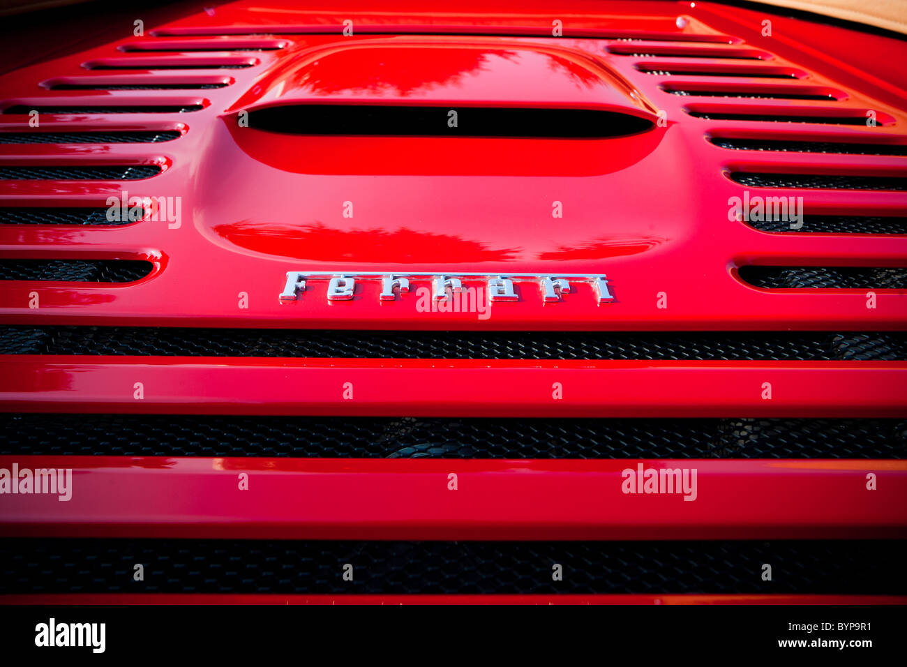 Close up of Ferrari F355 name tag Stock Photo - Alamy