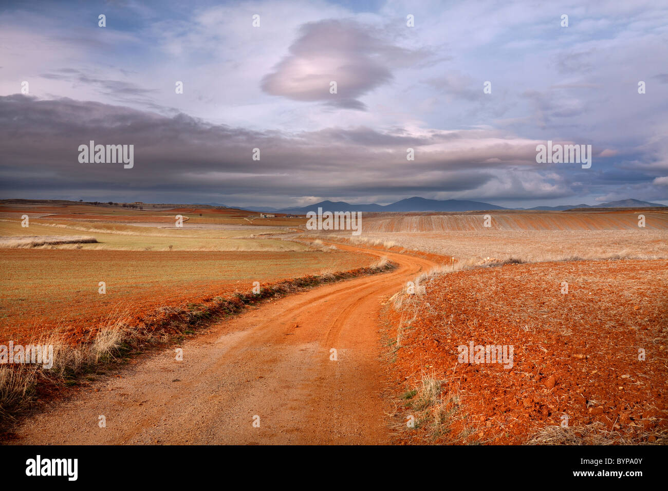 Winter landscape in Castilla (Spain Stock Photo - Alamy