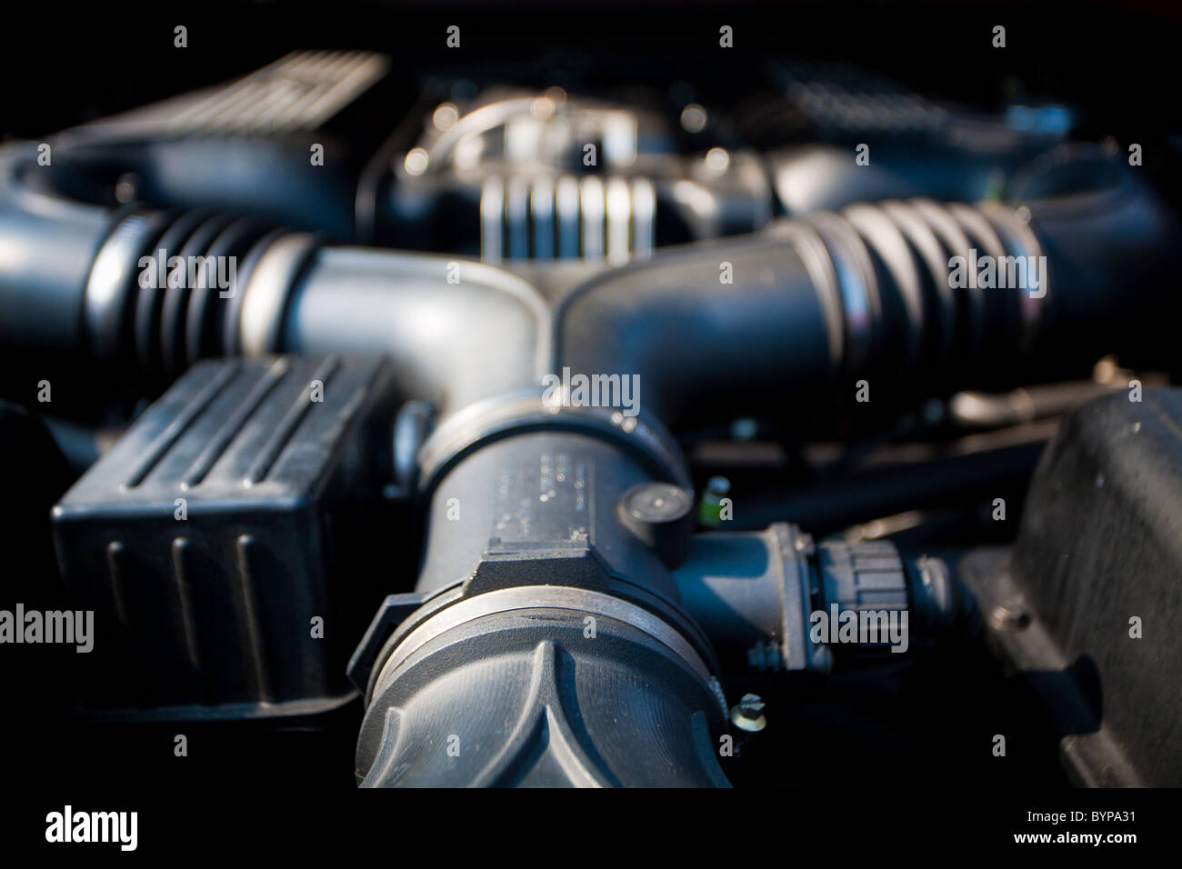 Close up of Ferrari F355 engine Stock Photo - Alamy