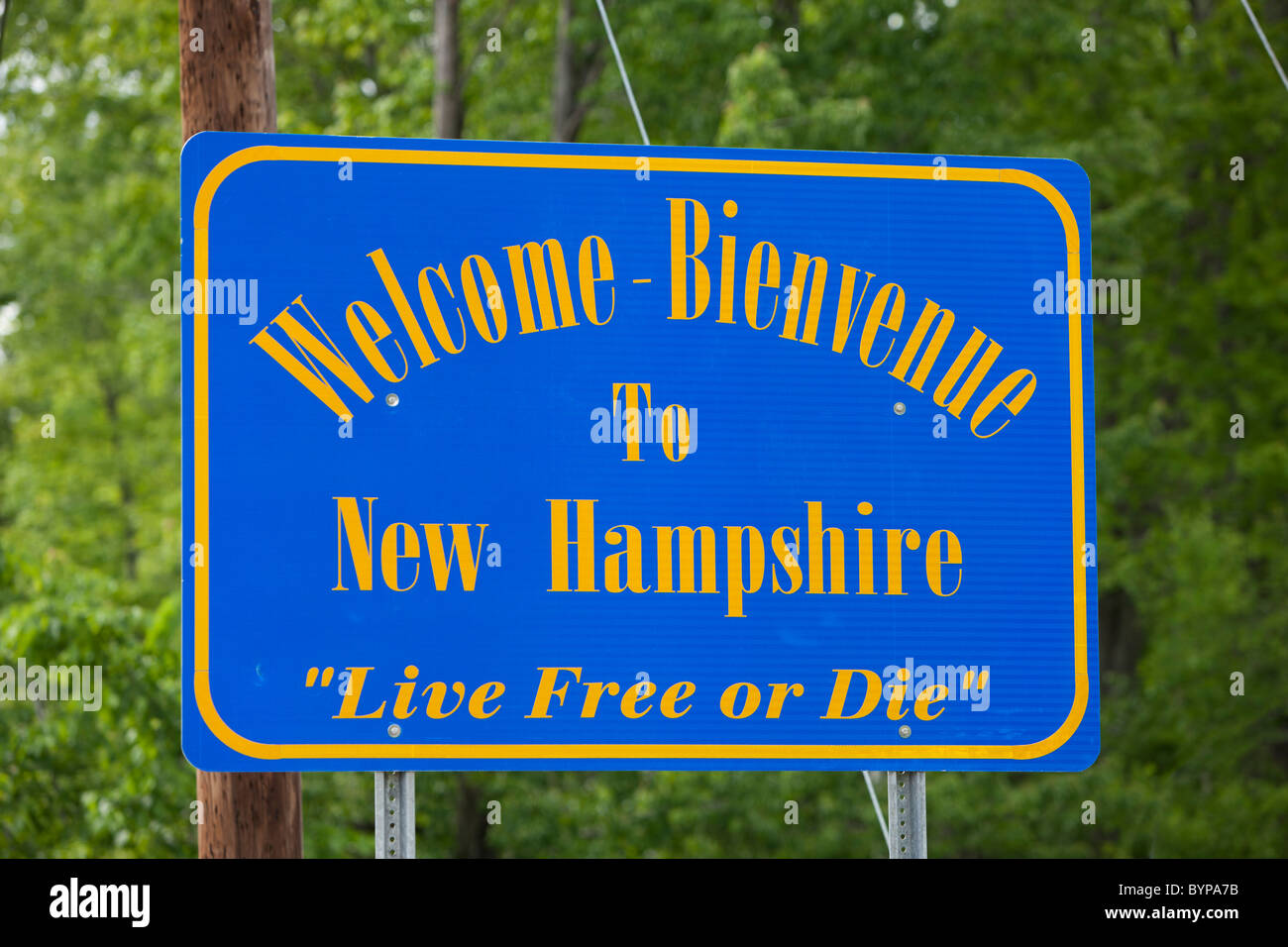 Welcome new hampshire sign hi-res stock photography and images - Alamy