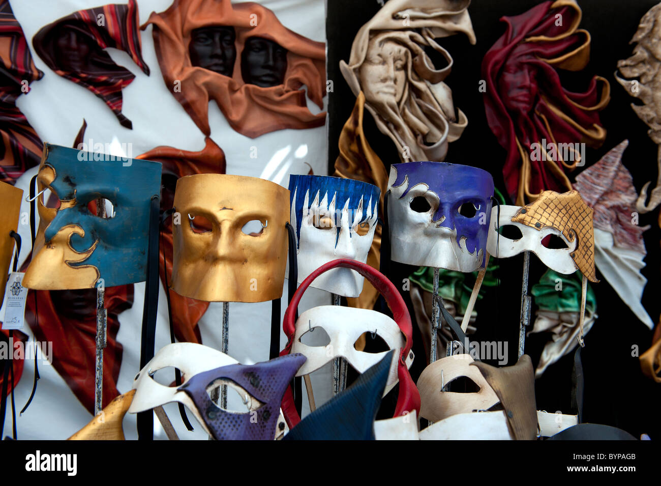 Face Masks on Street Stalls Barcelona Spain Stock Photo - Alamy