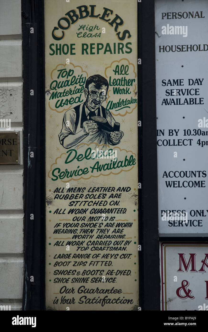 Cobblers sign hi-res stock photography and images - Alamy