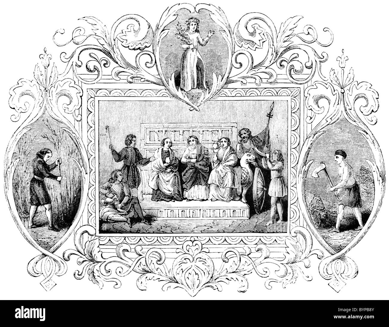 Anglo saxon calendar hi-res stock photography and images - Alamy