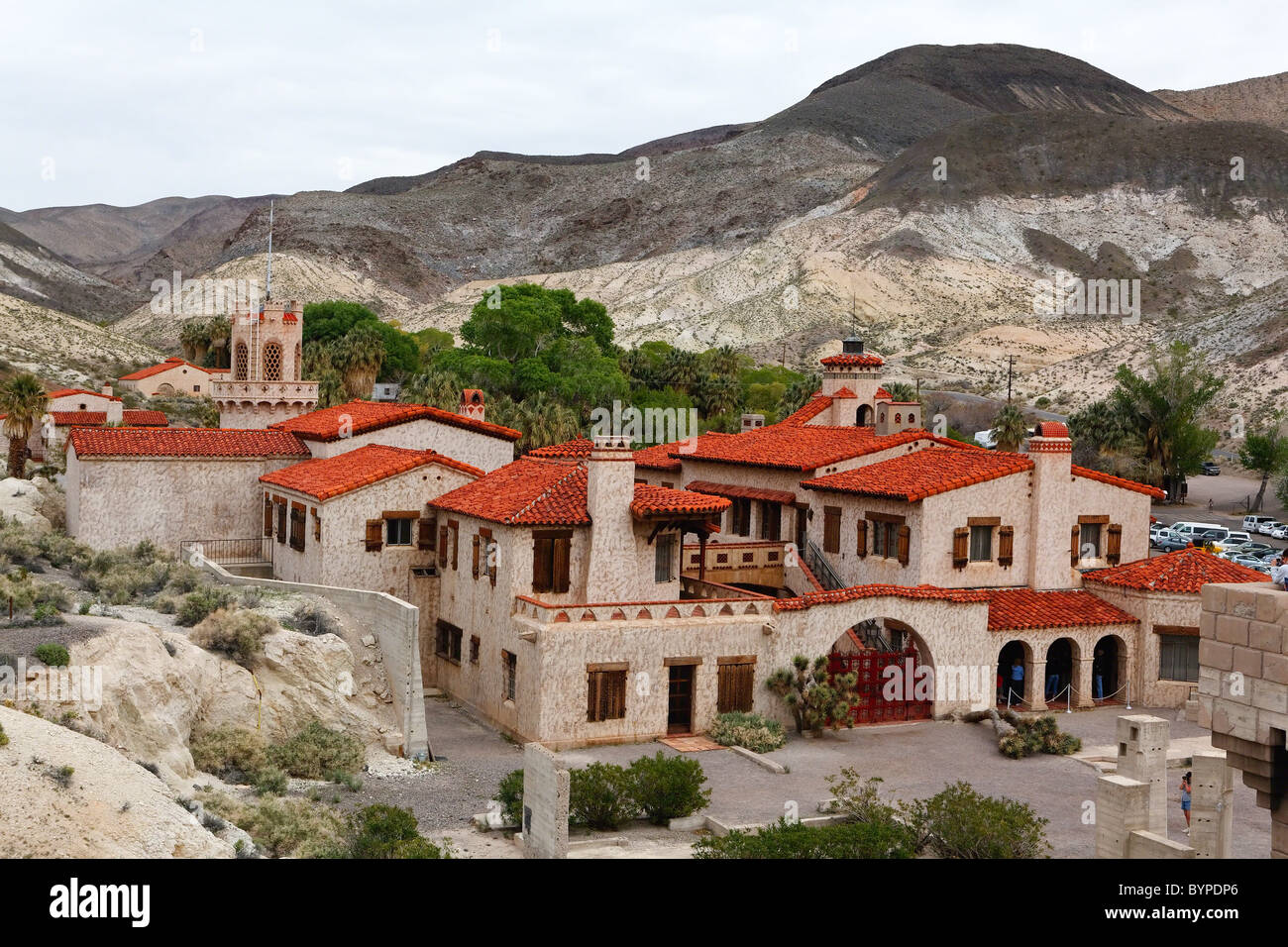 High Angle View of Scotty's Castle, Death Valley National Park ...