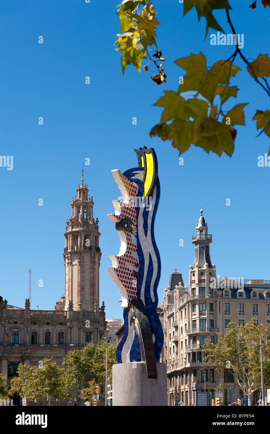 Street Scene Barcelona Spain Stock Photo - Alamy