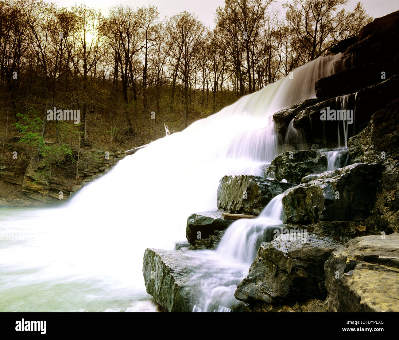 Devil's Den falls Stock Photo - Alamy