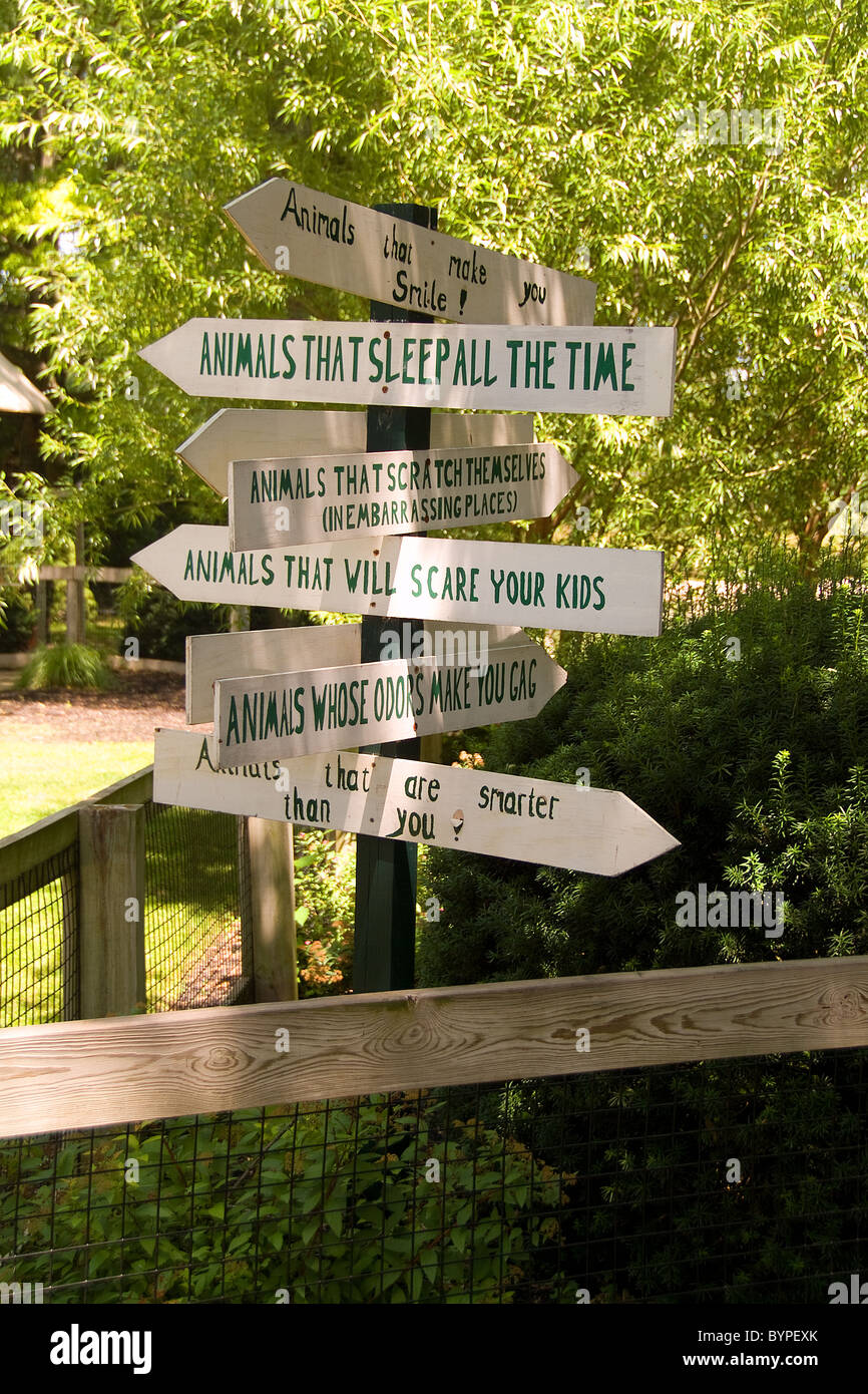 Funny Zoo Signs