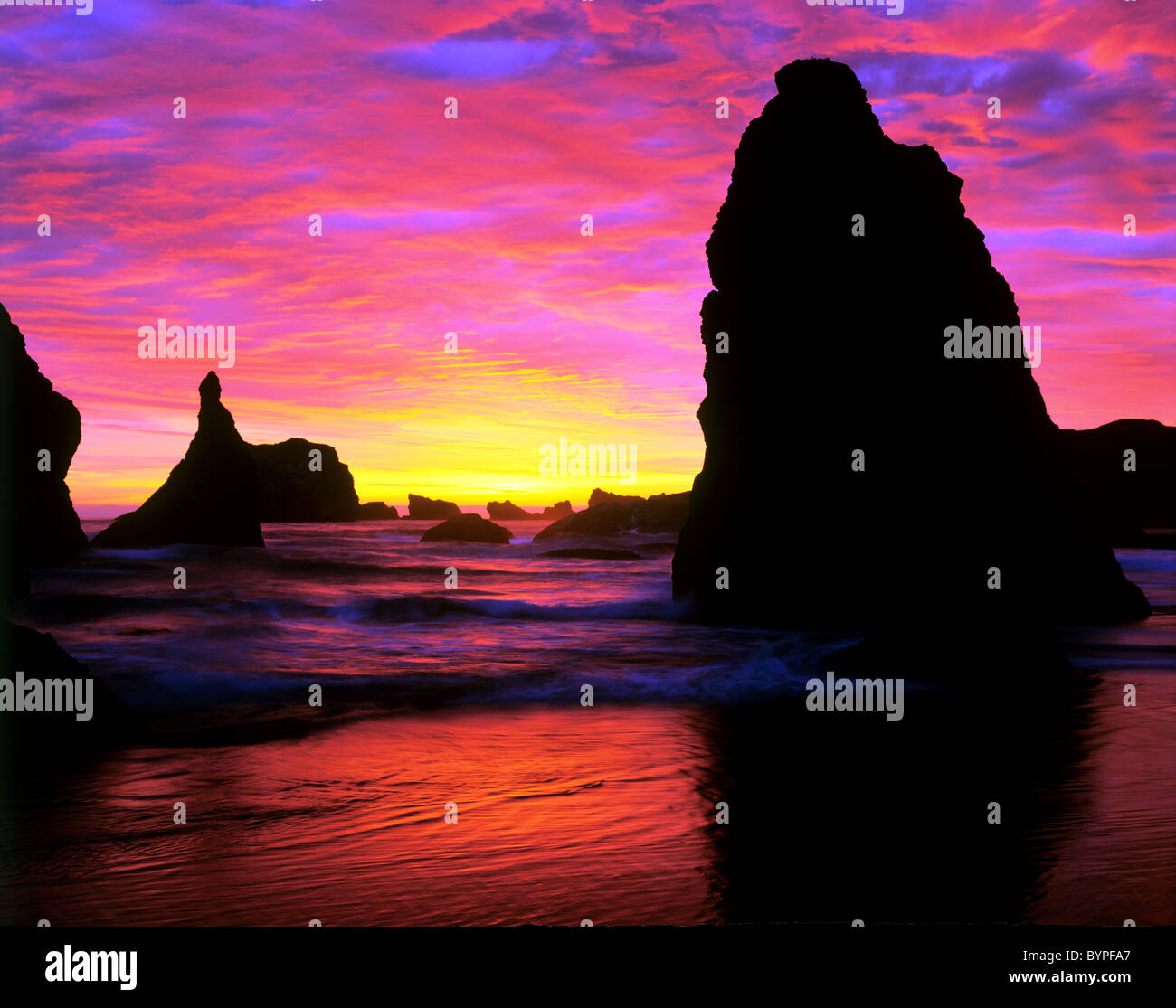 Bandon Beach sunset Stock Photo - Alamy