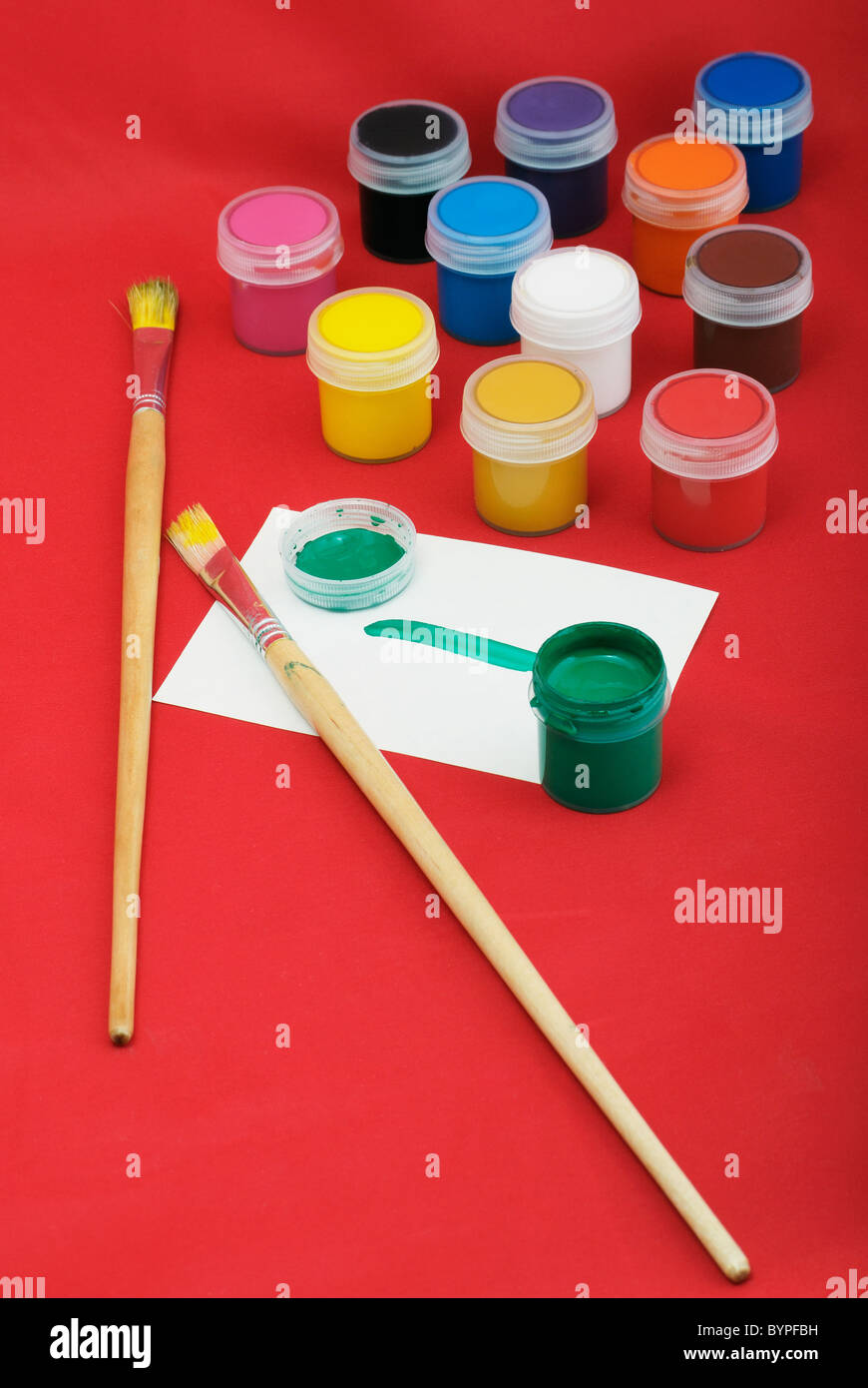 Colored gouache hi-res stock photography and images - Alamy