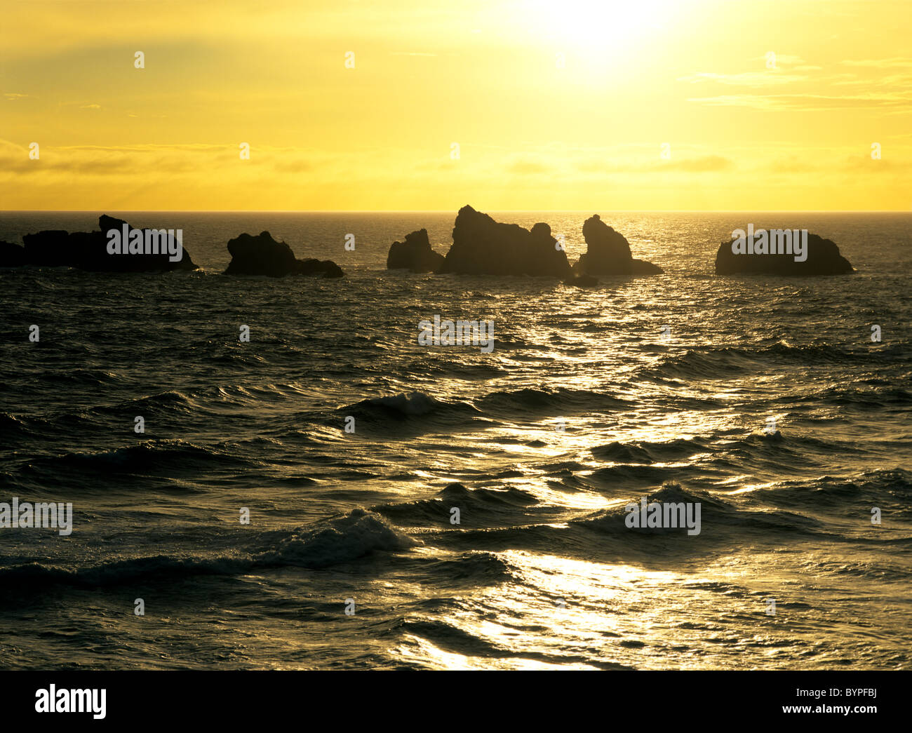 Bandon Beach sunset Stock Photo - Alamy