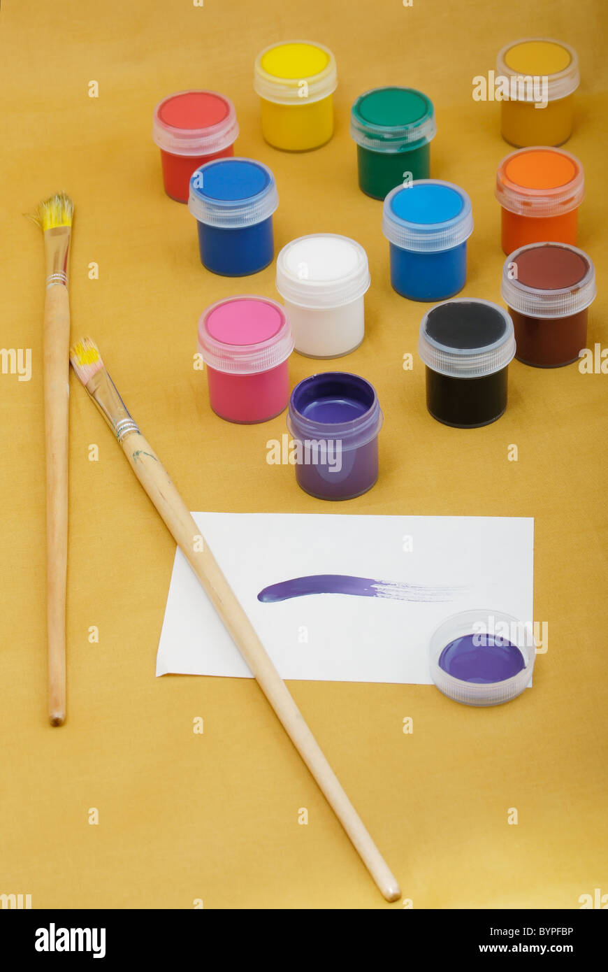 Colored gouache hi-res stock photography and images - Alamy