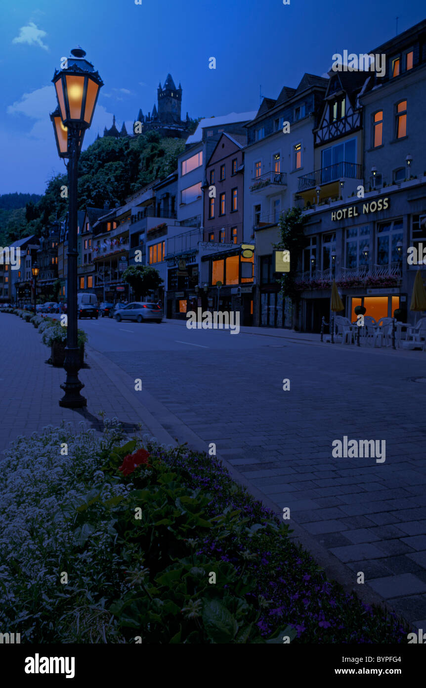 German street at night Stock Photo - Alamy