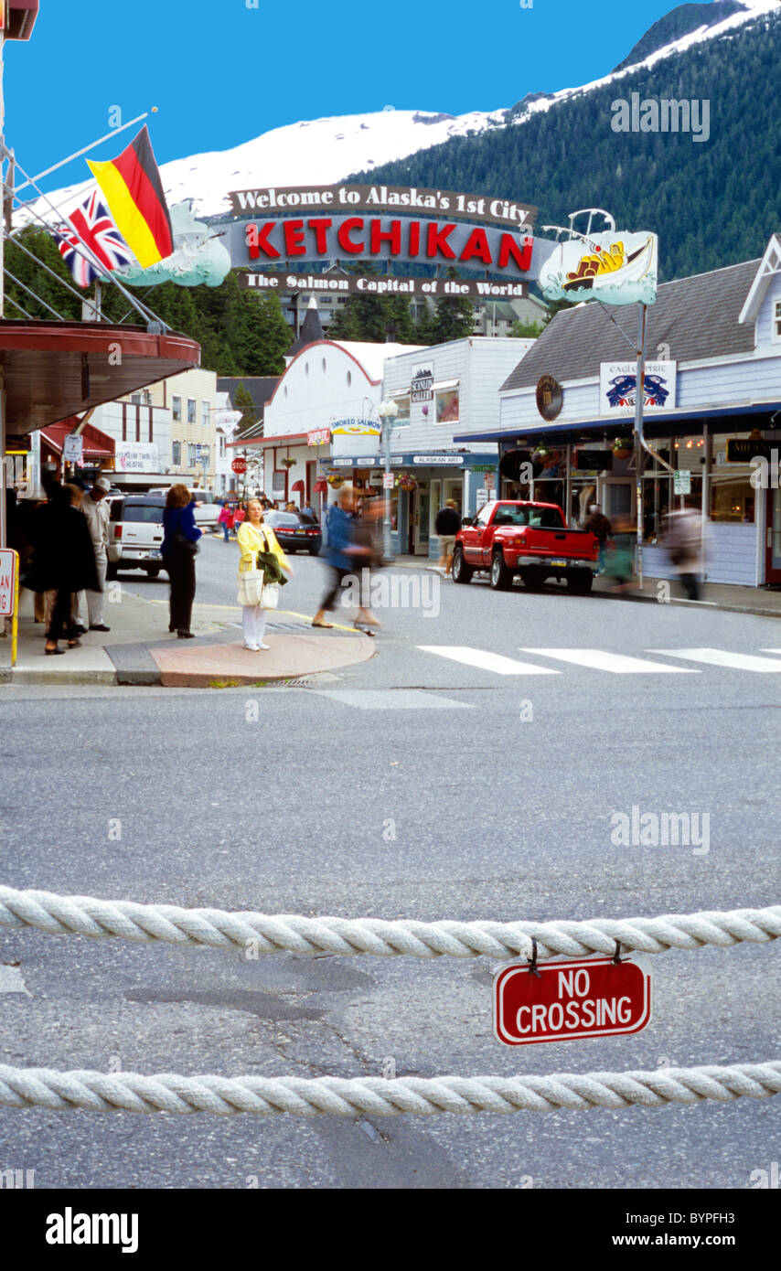 Ketchikan street signs hi-res stock photography and images - Alamy
