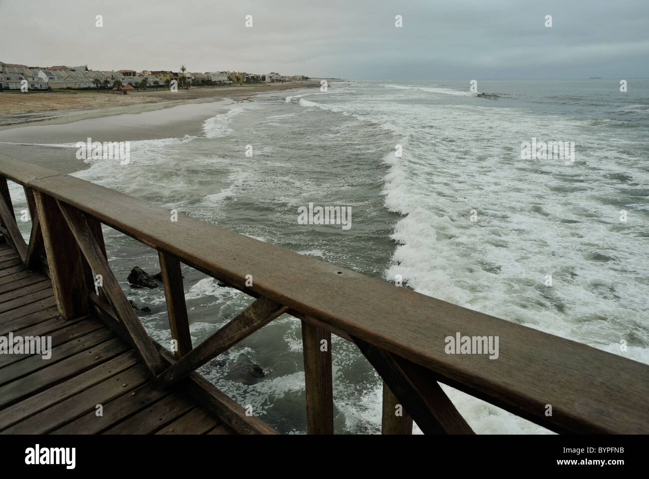 Swakopmund, Namibia, Langstrand beach, landscape, popular holiday ...