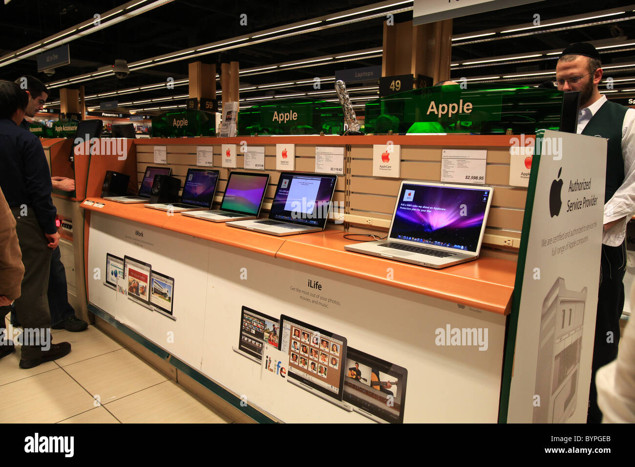 Digital and electronic goods for sale in B&H photography store in New ...