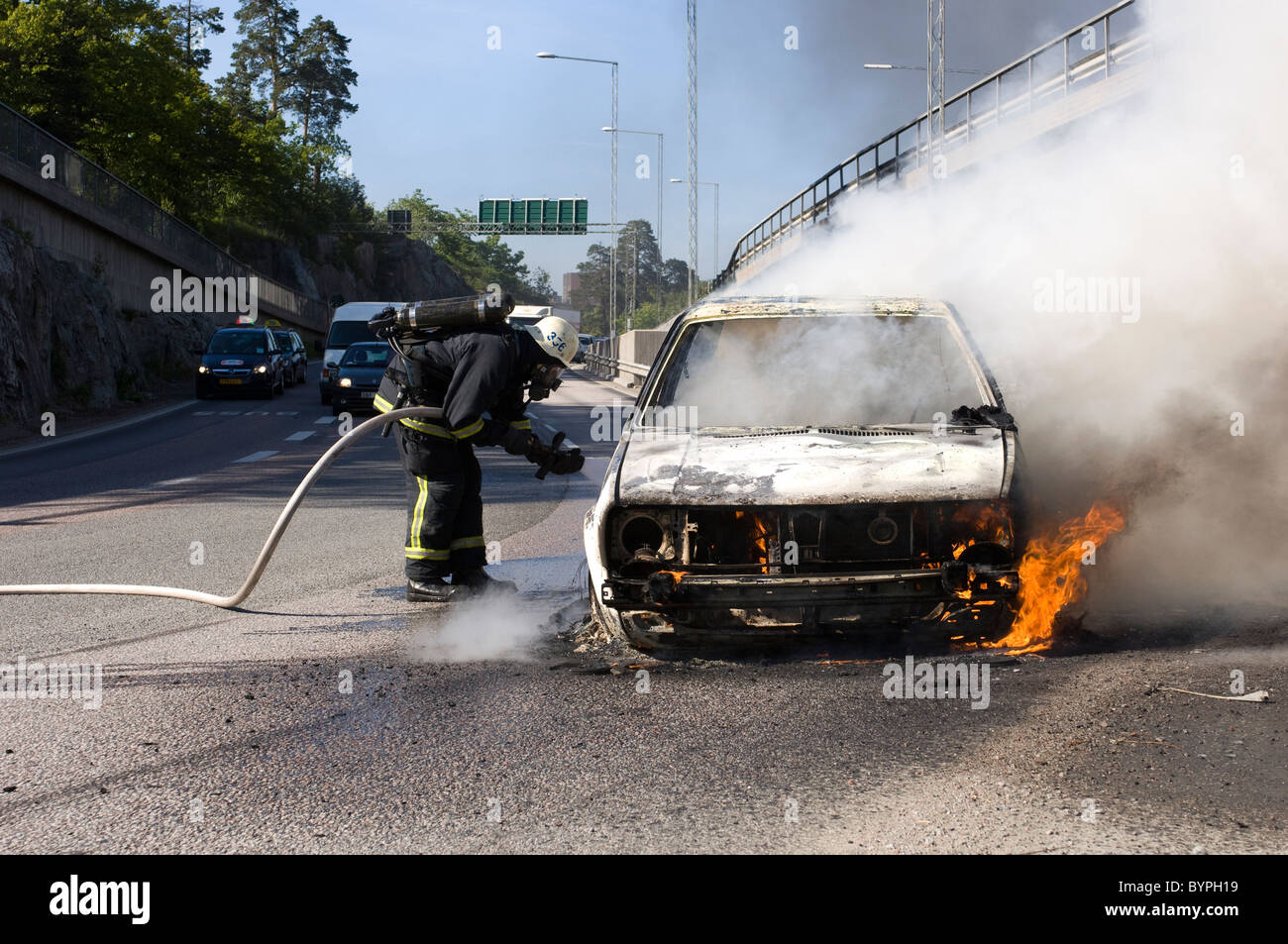Firefighter accident hi-res stock photography and images - Alamy