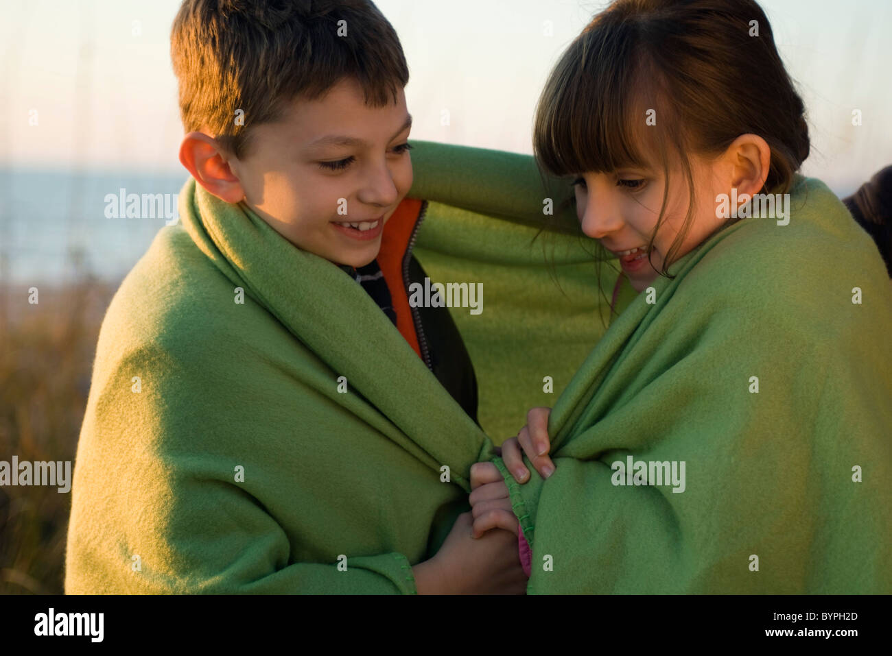 Child wrapped in blankets hi-res stock photography and images - Alamy