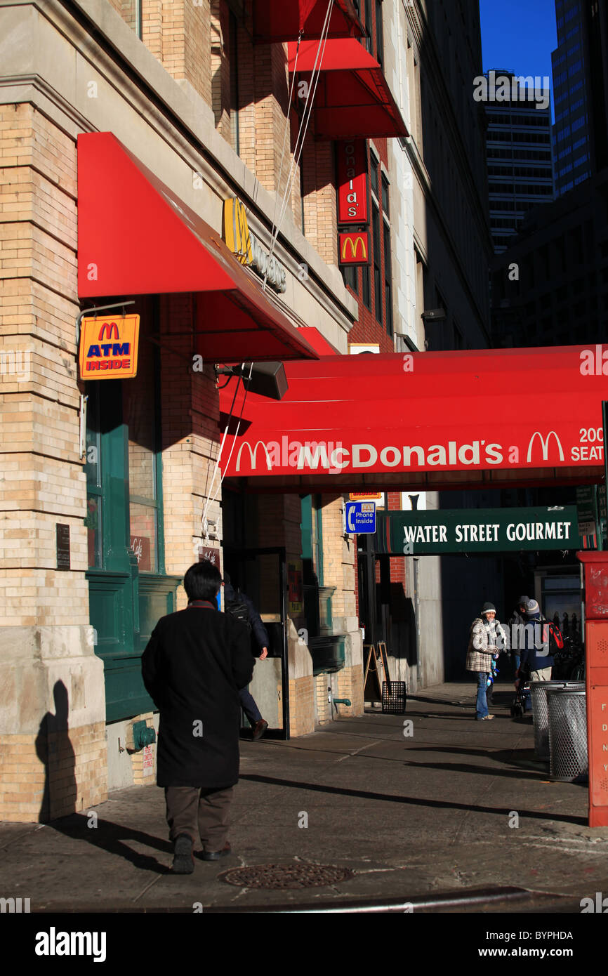 Mcdonald's fast food restaurant in Times square Manhattan New York city ...