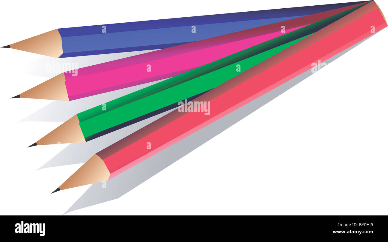 Different pencils hi-res stock photography and images - Alamy