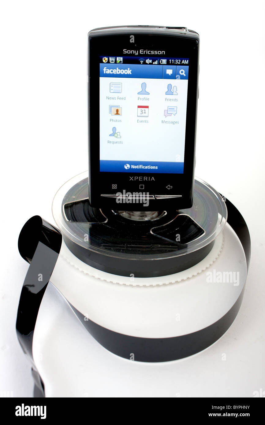 The new Sony Ericsson Xperia mini pro mobile phone with full slide out ...