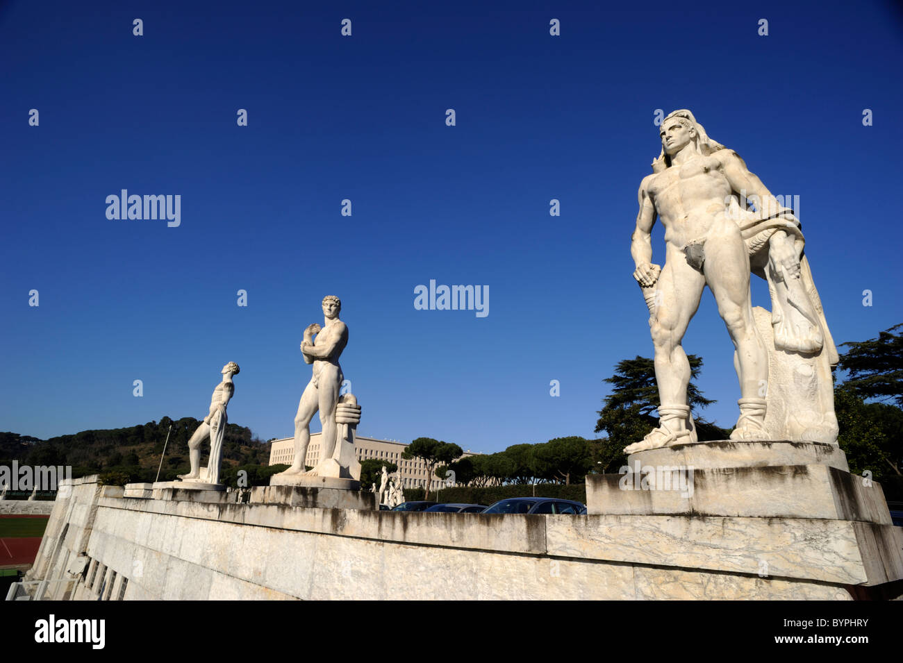 Stadium of marble statues hi-res stock photography and images - Alamy