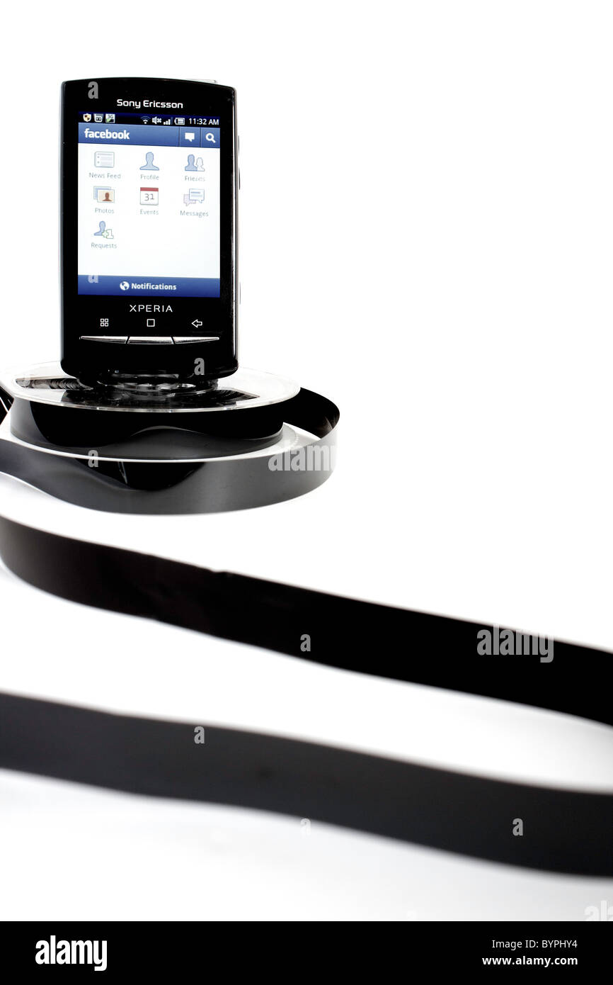 The new Sony Ericsson Xperia mini pro mobile phone with full slide out ...