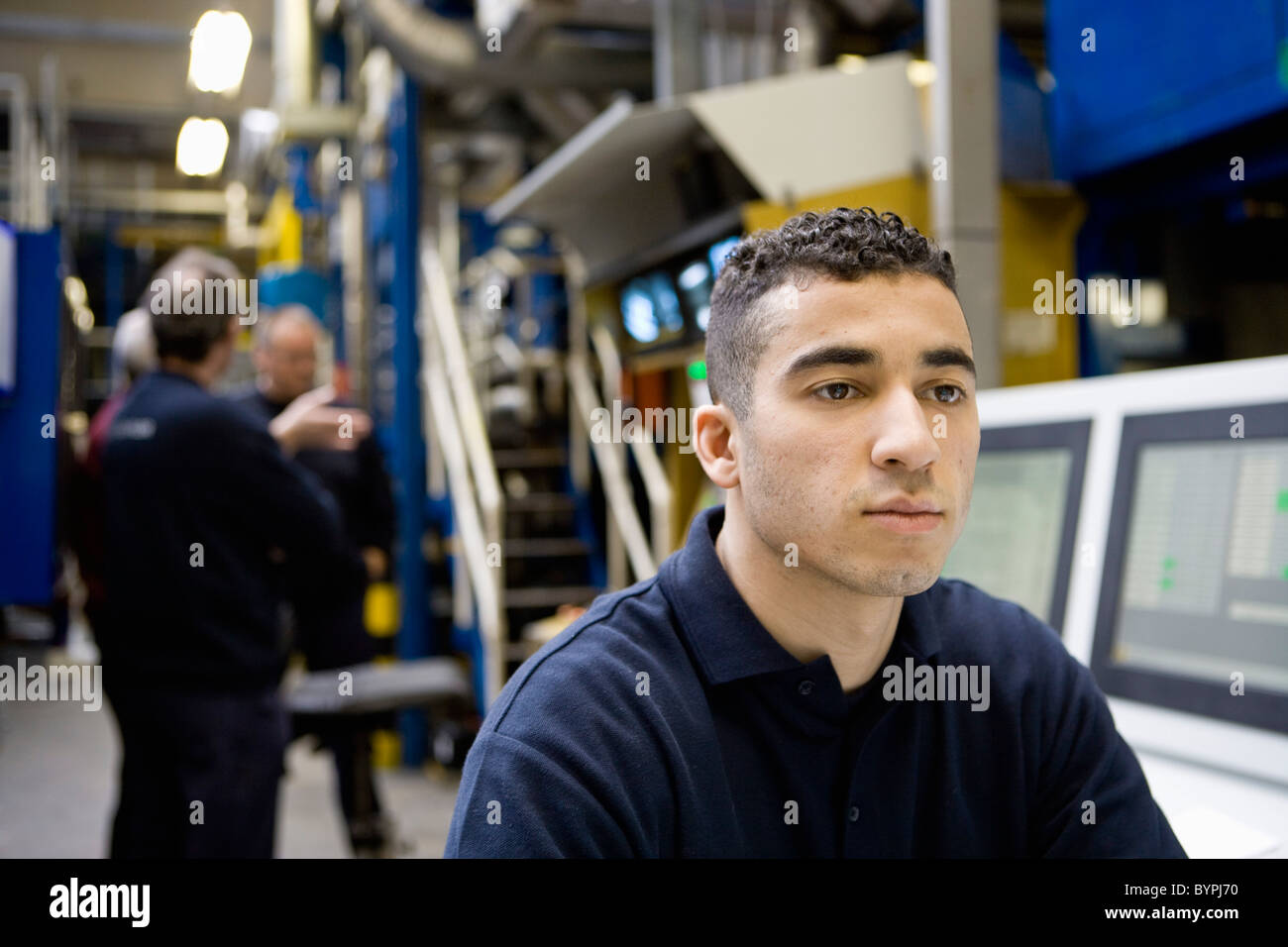 Factory workers in textile factory Stock Photo - Alamy