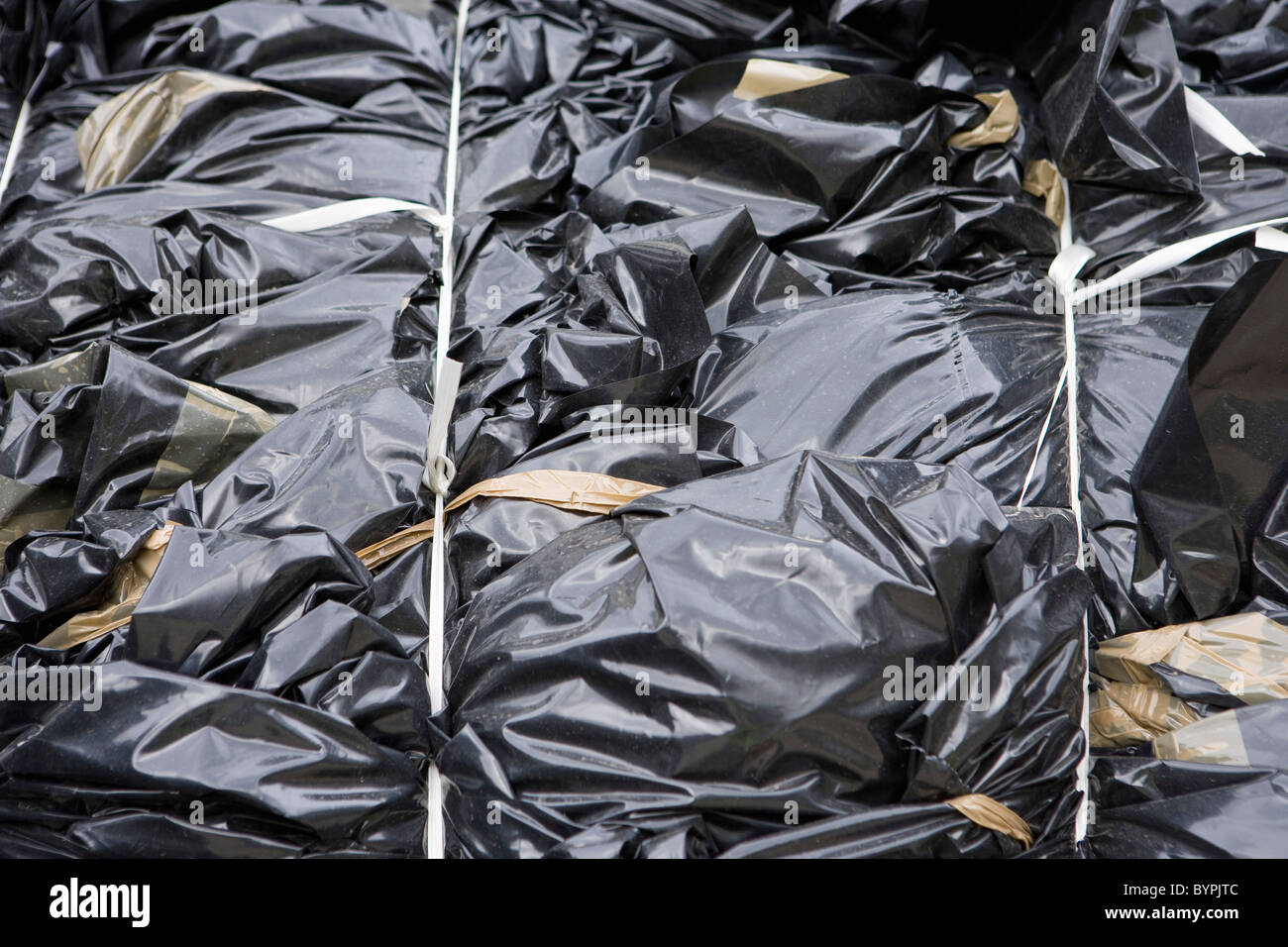 Bale of recycling materials Stock Photo - Alamy