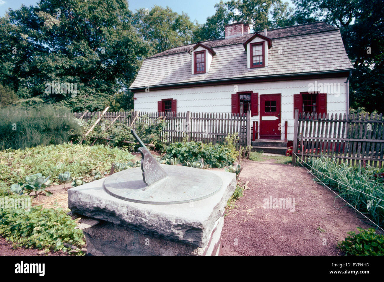 Sundial in the Garden, Johnson Ferry House, Washington Crossing State ...