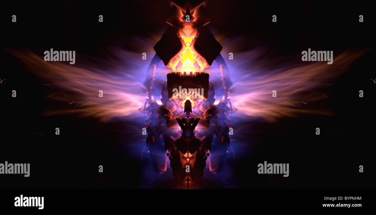 Fire abstract, moments of fire isolated on black Stock Photo - Alamy