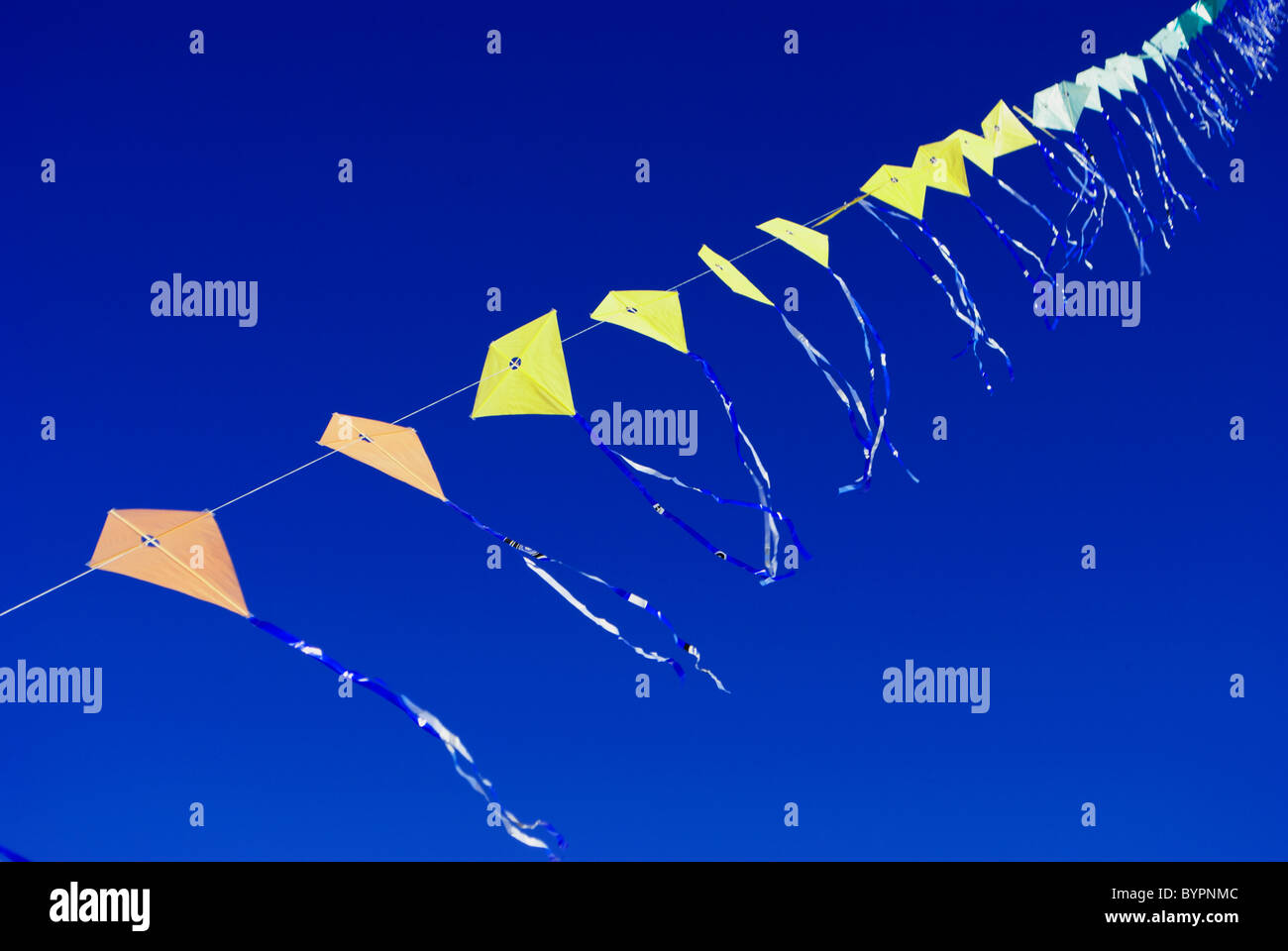 kites with blue sky background Stock Photo - Alamy
