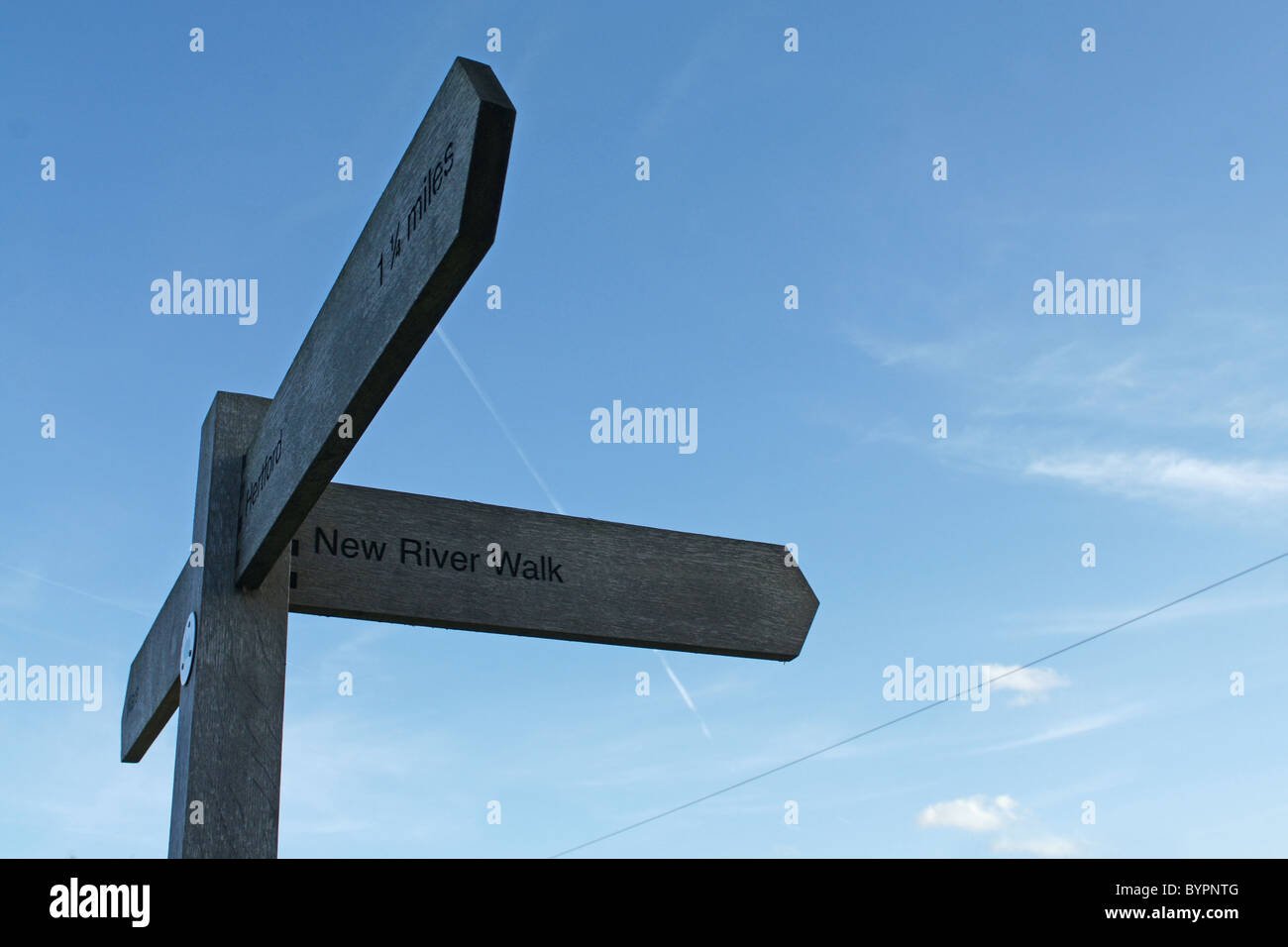 New River Walk Sign Stock Photo - Alamy
