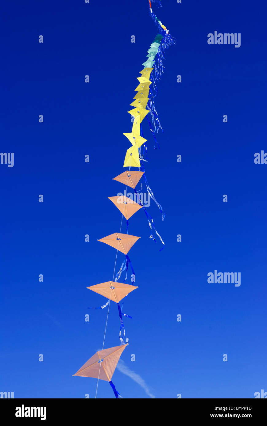 kites with blue sky background Stock Photo - Alamy
