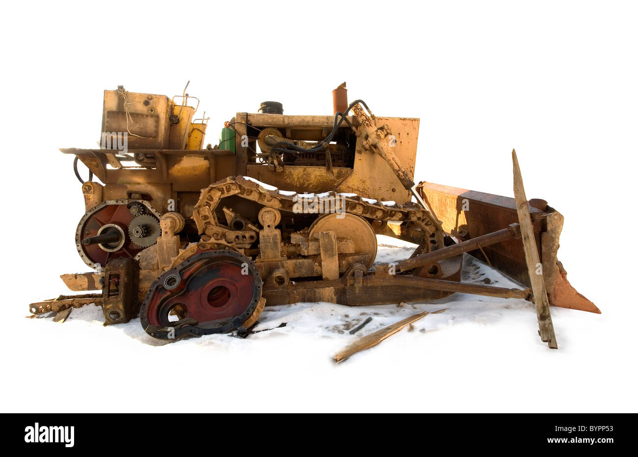 Broken digger Cut Out Stock Images & Pictures - Alamy