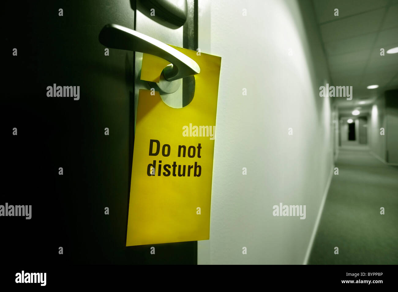 sign on the door handle do not disturb Stock Photo - Alamy