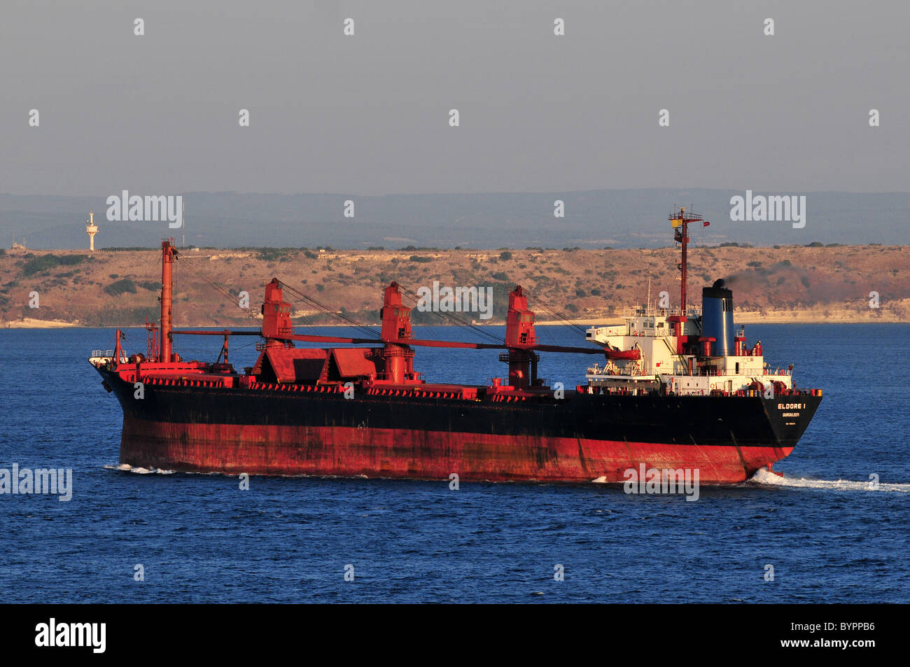 Bulk carrier Eldore 1 entering the Dardanelles, Turkey Stock Photo - Alamy