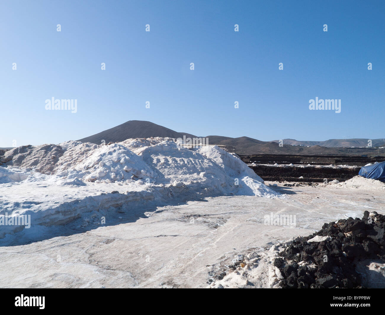 Small scale sea salt extraction at Los Cocoteros a small village near ...