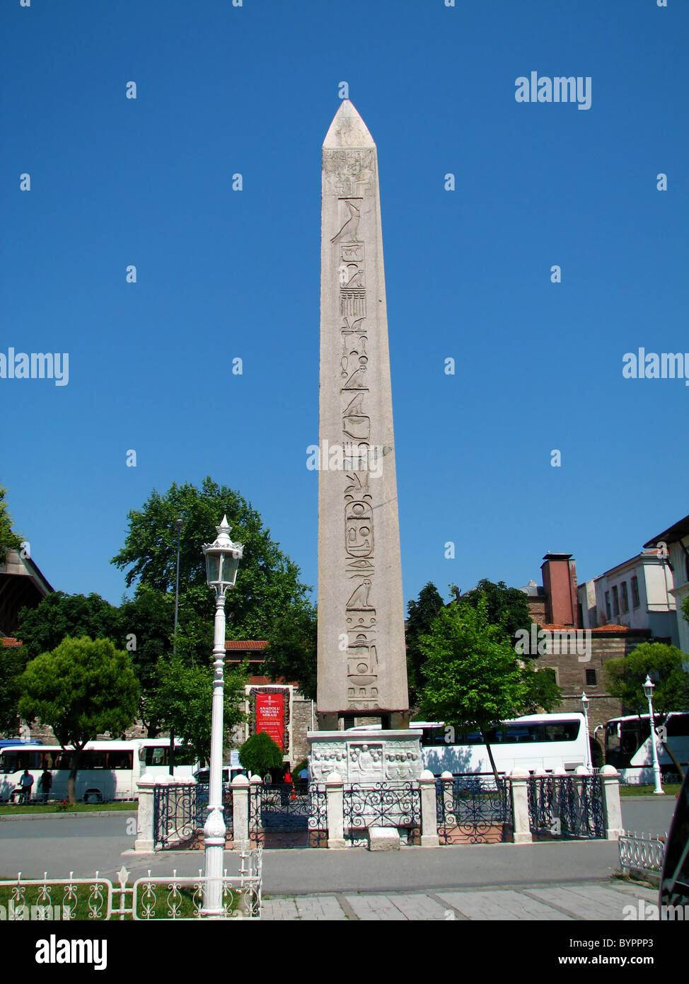 Obelisk brought by Byzantine emperor Constantine Istanbul Turkey Stock ...