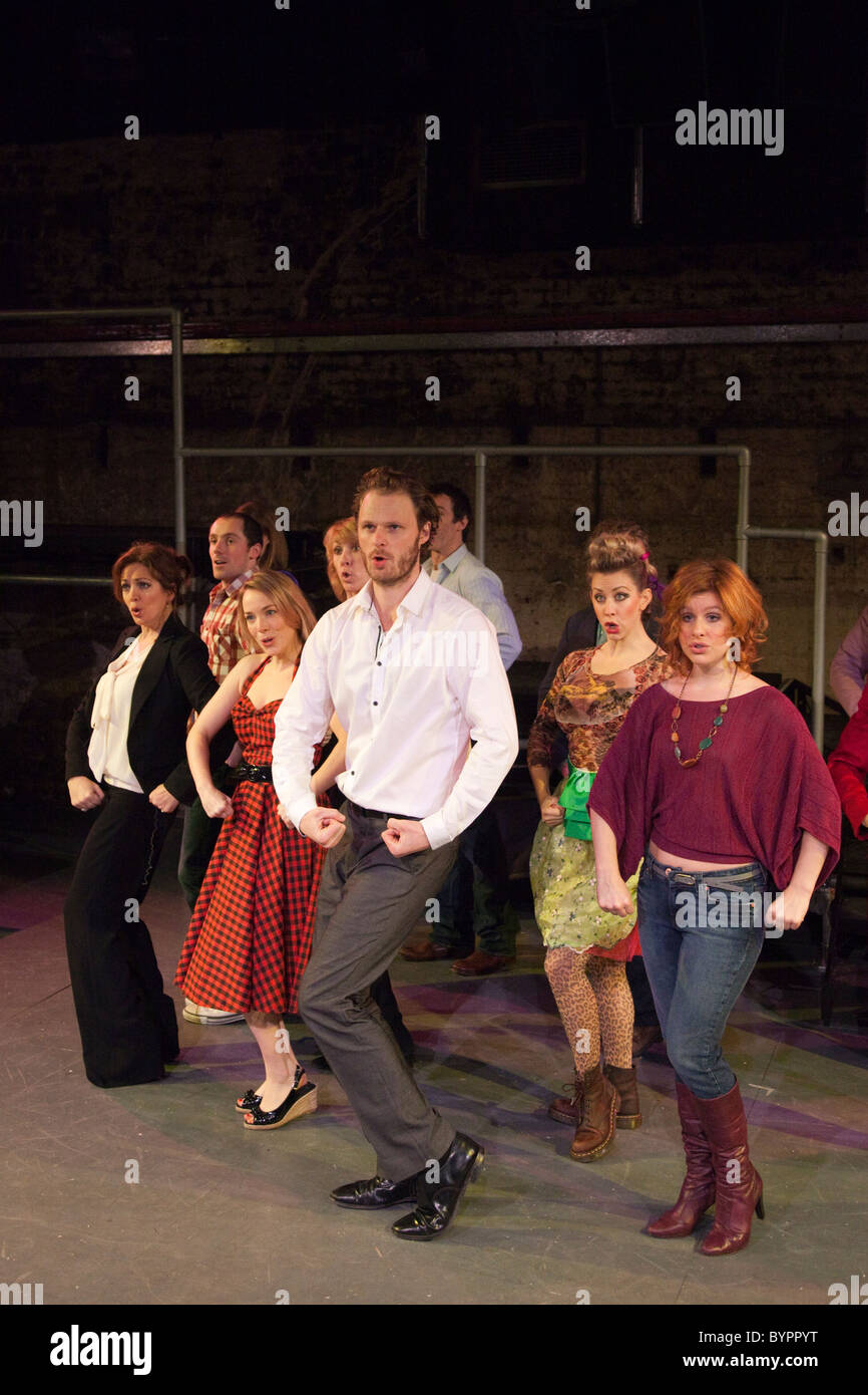 Musical, play "Company" performed at Southwark Playhouse, London Stock ...