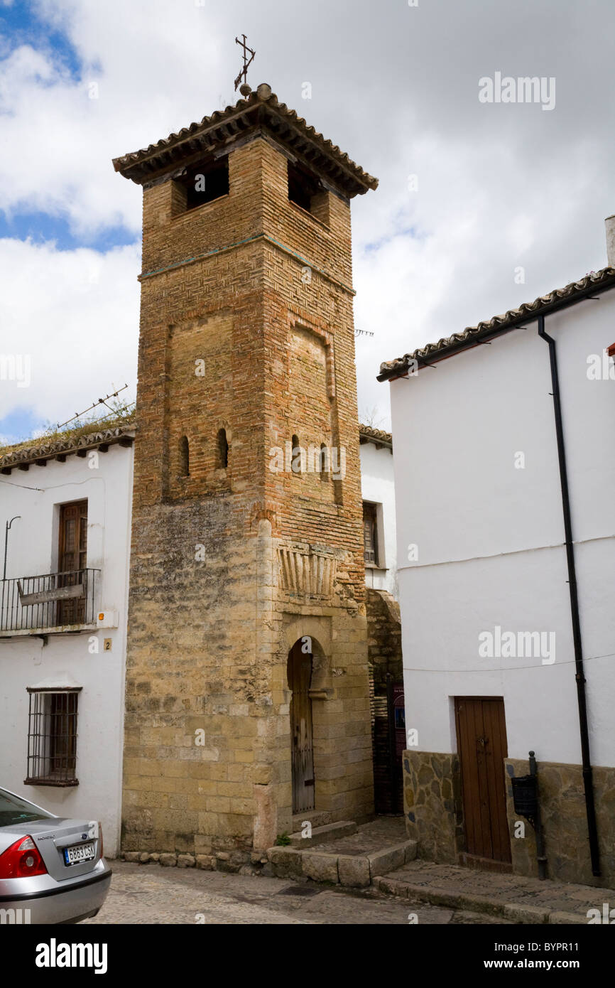Minaret / minarete / Alminar de San Sebastian; former mosque converted ...